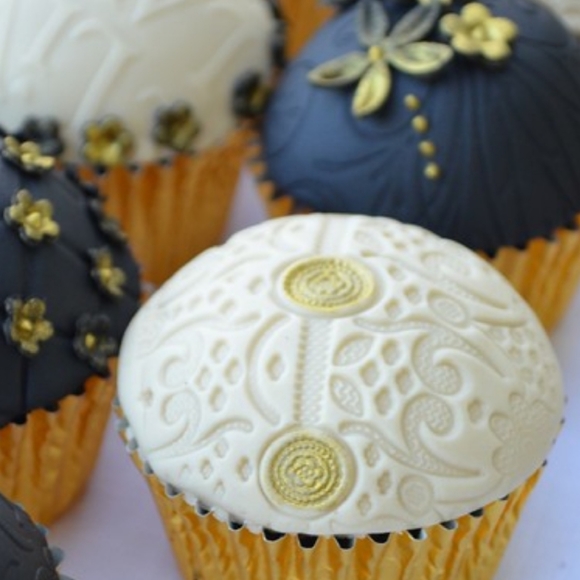 Kitchen | Baking Fancy Textured Lace Cupcake Topper Mold | Poshmark